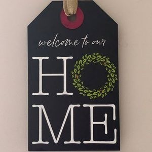 Hand Crafted | Wall Decor | Welcome To Our Home Door Tag Wall Decor ...